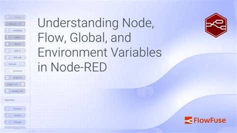 Understanding Node Flow Global And Environment Variables In Node Red • Flowfuse