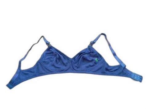 Plain Mastectomy 28a Blue Non Padded Hosiery Bra At Rs 45piece In New