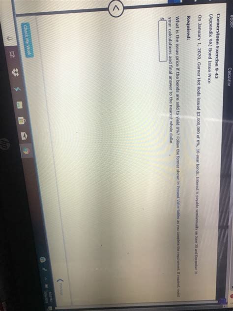 Solved Ebook Calculator Cornerstone Exercise 9 42 Appendix