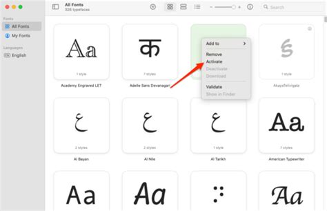 How To Install Validate And Remove Fonts On Mac