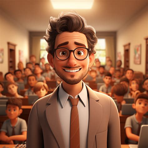 Download Ai Generated Teacher Cartoon Royalty Free Stock