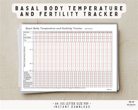 Fertility Temperature Chart