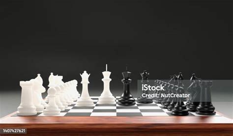 3d 체스 보드 게임 라인업 근접 촬영 및 복사 공간을위한 공간 검은 배경 텍스트 및 기타 3d 렌더링 체스 개념 0명에 대한 스톡 사진 및 기타 이미지 Istock