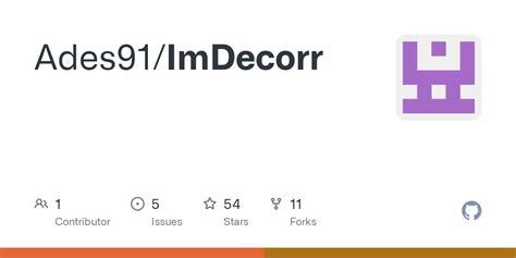 github ades91 imdecorr