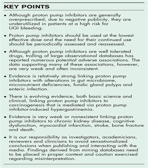 Adverse Effects Of Proton Pump Inhibitors Fact Or Fake News