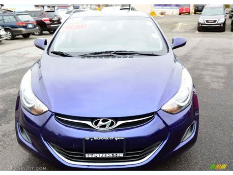 2011 Indigo Blue Pearl Hyundai Elantra Gls 99825598 Photo 2