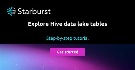 Explore Hive Data Lake Tables Starburst