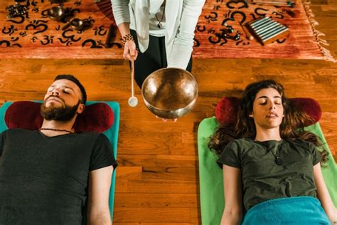 Premium Photo Tibetan Singing Bowl In Sound Therapy