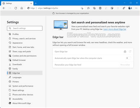 Enable Or Disable Edge Bar In Microsoft Edge Windows 11 Forum