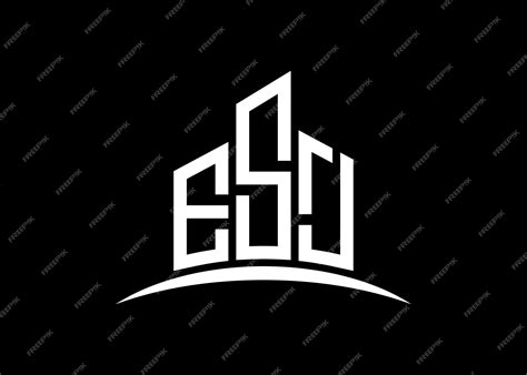 Premium Vector Letter Esj Building Vector Monogram Logo Design