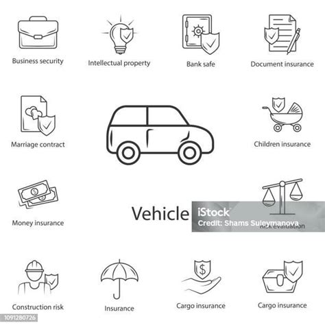 차량 아이콘입니다 간단한 요소 그림입니다 차량 보험 컬렉션 집합에서 기호 디자인입니다 웹 및 모바일 흰색 배경에 사용할 수 있습니다 교통수단에 대한 스톡 벡터 아트 및 기타