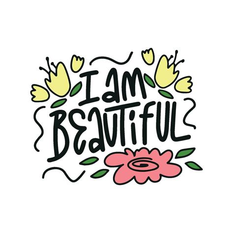 Handwriting Phrase Im Beautiful For Postcards Posters Stickers Etc