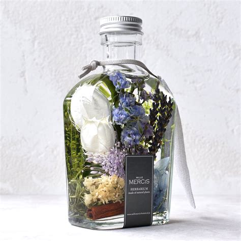 【ハーバリウム】『blooming Garden』ラベンダーボトル ハーバリウム・キャンドル・ボタニカルギフト Mille Mercis