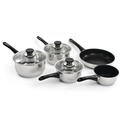 Berghoff Vision 8 Piece Cookware Set With Glass Lids 8500200 The Home