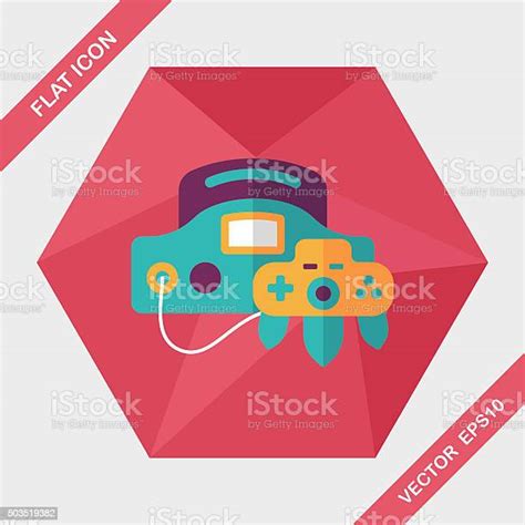 핸드헬드 게임 콘솔 평편 아이콘크기 긴 Shadow Eps10이 포함됩니다 Brand Name Video Game에 대한 스톡 벡터 아트 및 기타 이미지 Brand