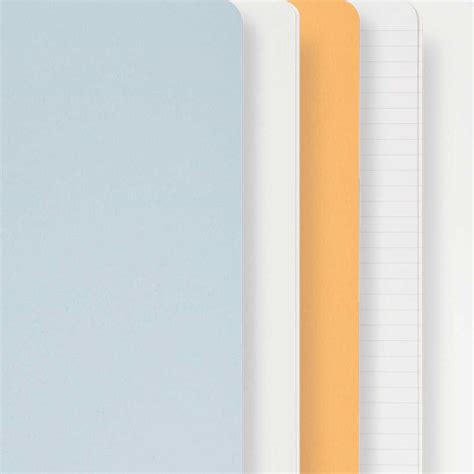 Naked Notebook Pocket Size White Poppies