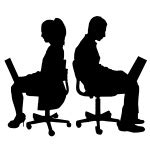 Programmer Typing Silhouette Free Stock Photo Public Domain Pictures