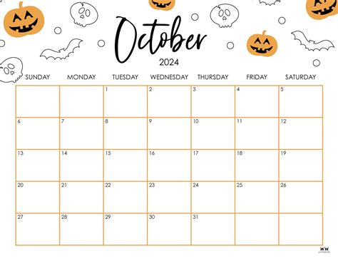 October 2024 Calendars 50 Free Printables Printabulls