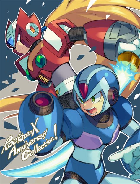 Zero And X Mega Man And More Drawn By Iroyopon Danbooru