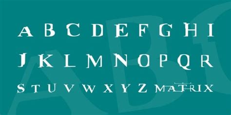 Whats The Font On The Logo Of The Matrix Film Franchise Hipfonts
