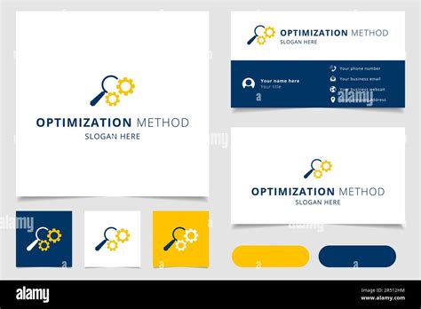 Optimization Method Logo Design With Editable Slogan Branding Book And Business Card Template Optimization Method Logo Design With Editable Slogan Branding Book And Business Card Template