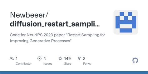 Github Newbeeerdiffusionrestartsampling Code For Neurips 2023