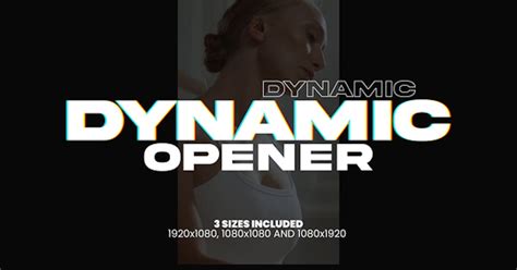 Dynamic Opener Video Templates Envato Elements