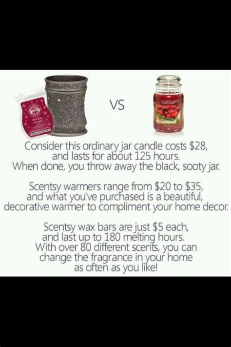 Scentsy Vs Candles Scentsy Scentsy Wax Bars Candle Jars