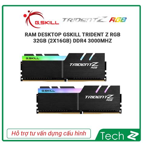 內存台式機 Gskill 三叉戟 Z Rgb F4 3000c16d 32gtzr 32gb 2x16gb Dd 蝦皮購物