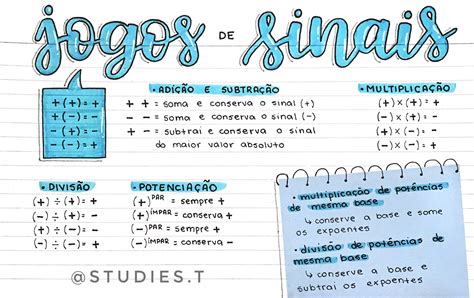 Regra de sinais da matemática Conheça o mundo das apostas
