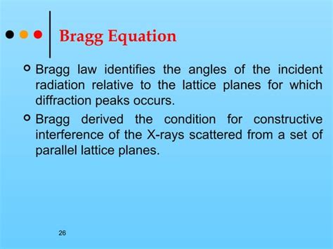 X Ray Diff Lecture 3 Ppt Chemistry Science