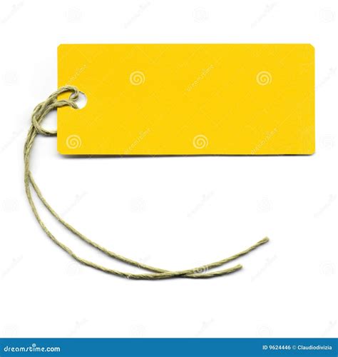 Het Etiket Van De Markering Stock Foto Image Of Borderel Teken 9624446