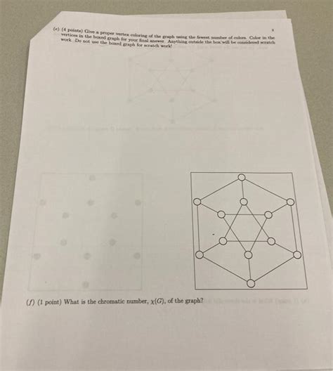Solved C Points Give A Proper Vertex Coloring Of The Chegg