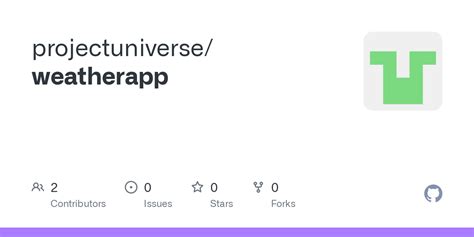 Github Projectuniverseweatherapp