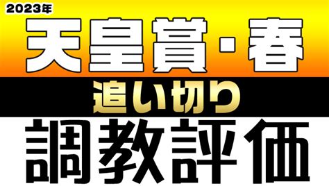 📊【天皇賞・春 2023 追い切り】調教診断 評価＆ランキング！a～d評価。追い切り診断 調教を解説＆評価。最終追い切り（直前追い切り）＋1週