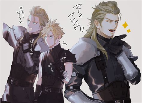Cloud Strife And Roche Final Fantasy And 2 More Drawn By Boooshow