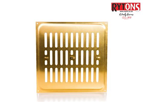 Hm99baa Rytons 9×9 Brass Anodised Aluminium Hit And Miss Ventilator