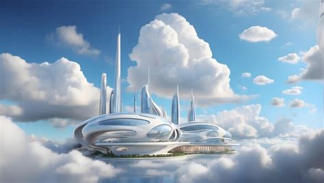 Premium AI Image Cloud Infrastructure With Sleek And Modern Design Realistic Rendering