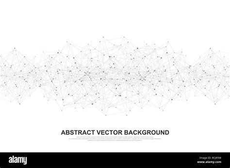 abstract polygonal background with connected lines and dots minimal
