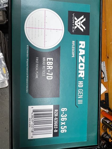 Optics Vortex Razor Gen 3 6 36 Black Snipers Hide Forum