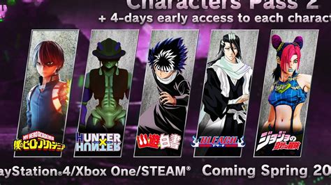 Jump Force Dlc Characters List Misterozon