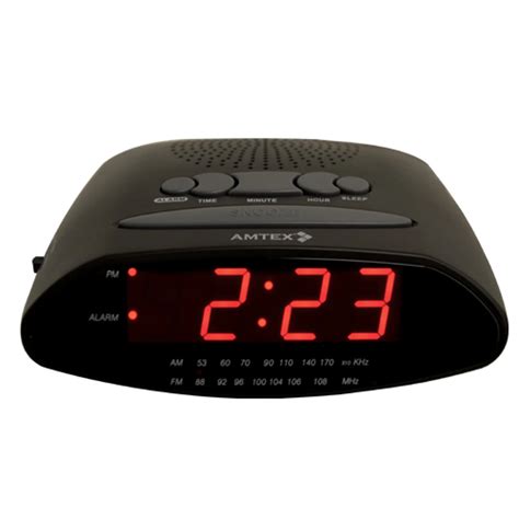 Alarm Clock Radio Amtex Red Led Display Sa Brother