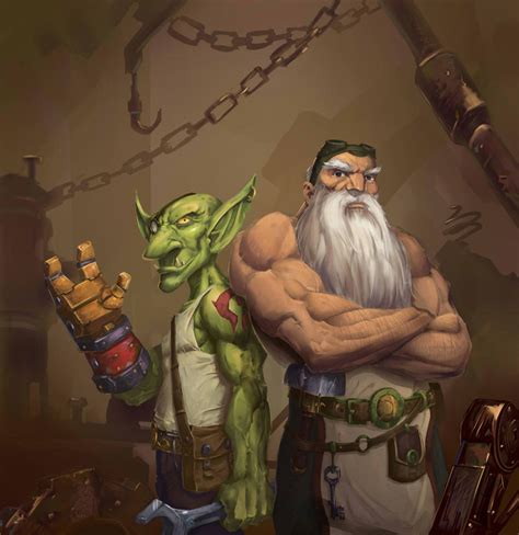 Dwarf And Goblin By Hi Artist On Deviantart