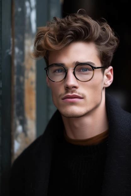 Premium Ai Image Mens Glasses For The Modern Gentleman