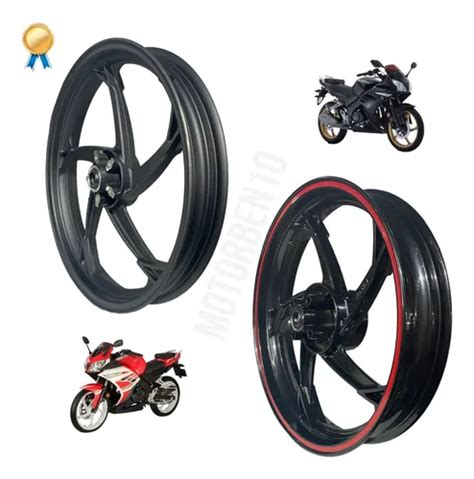 Par De Rines Reforzados Aspas Color Negro Italika Rt 200 Gp Meses