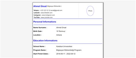 Github Ahmetunsal98webpack5 Cv Maker App Cv Maker Application With