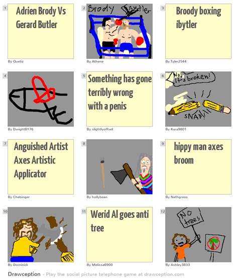 Adrien Brody Vs Gerard Butler Drawception
