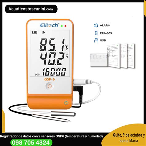 Data Logger Elitech Para Temperatura Con Sonda Rc4