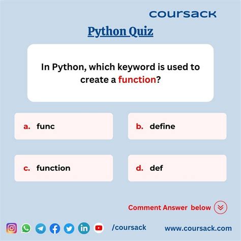 Coursack It Software Training Company On Linkedin Pythonfunctions