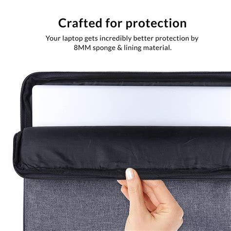 Polyester Fabric Grey Laptop Sleeve Cover At Best Price In Surat ID